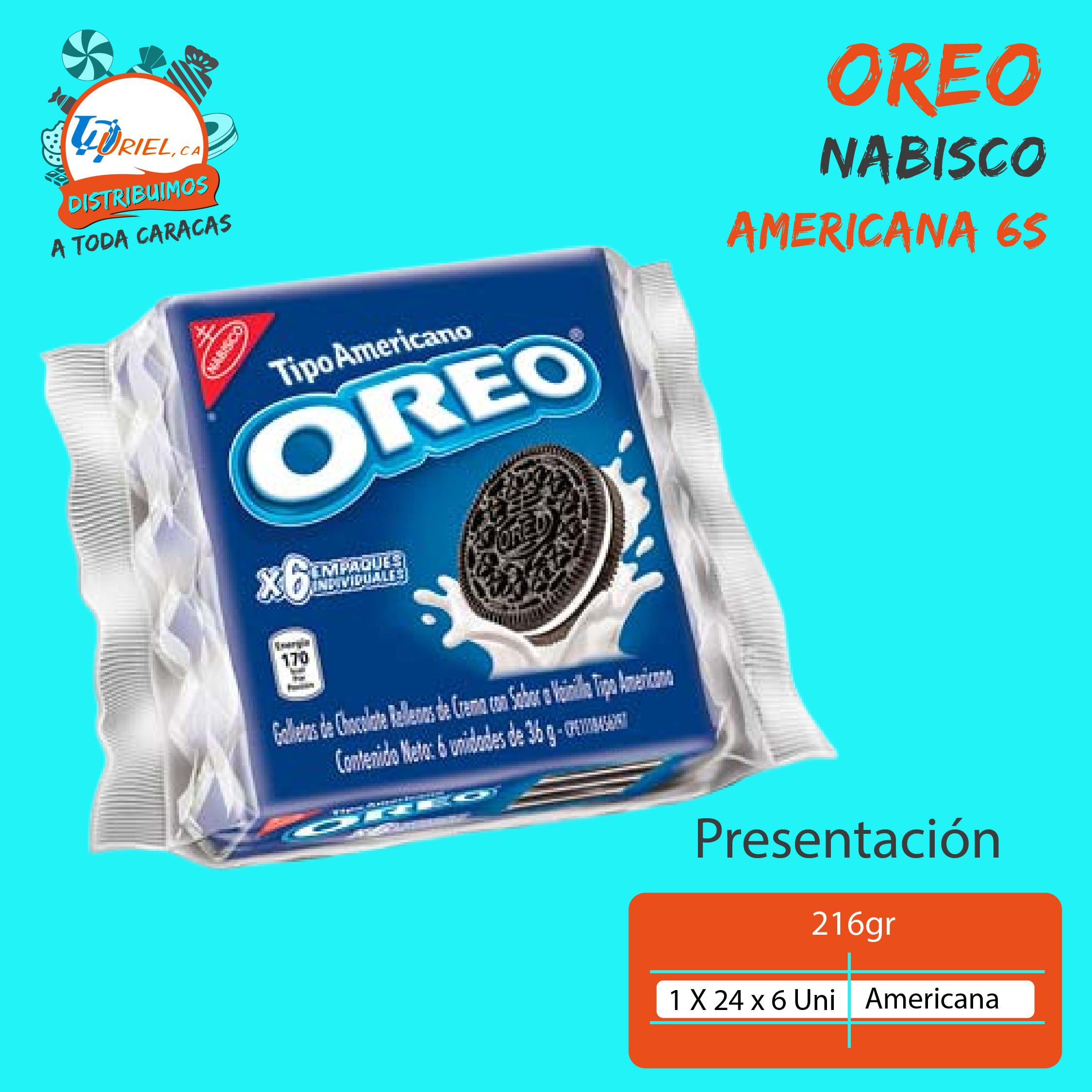 Oreo 6S Galletas en Diferentes Sabores - Distribuidora Uriel CA