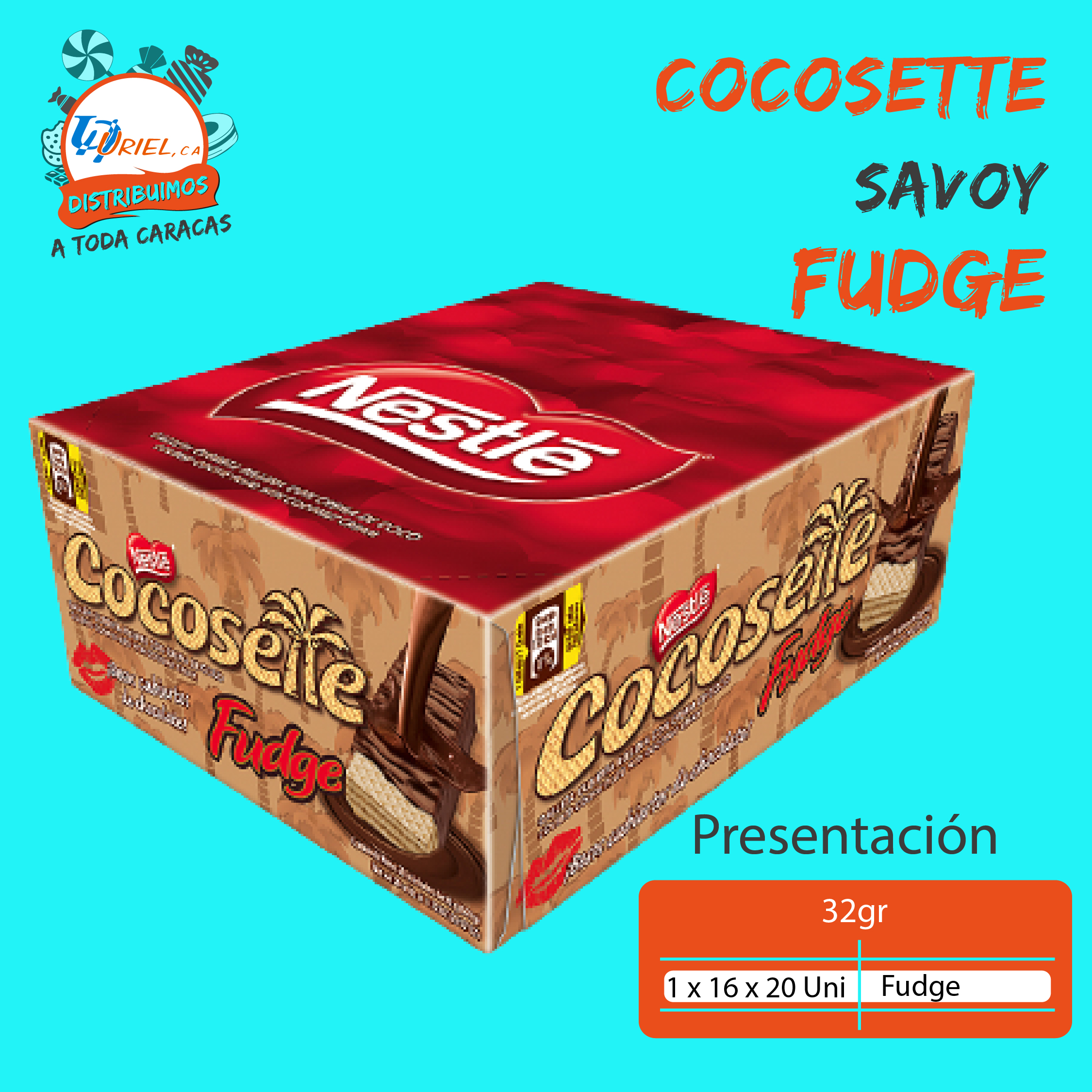 Cocosette Galletas Wafer Rellenas de Coco - Distribuidora Uriel CA