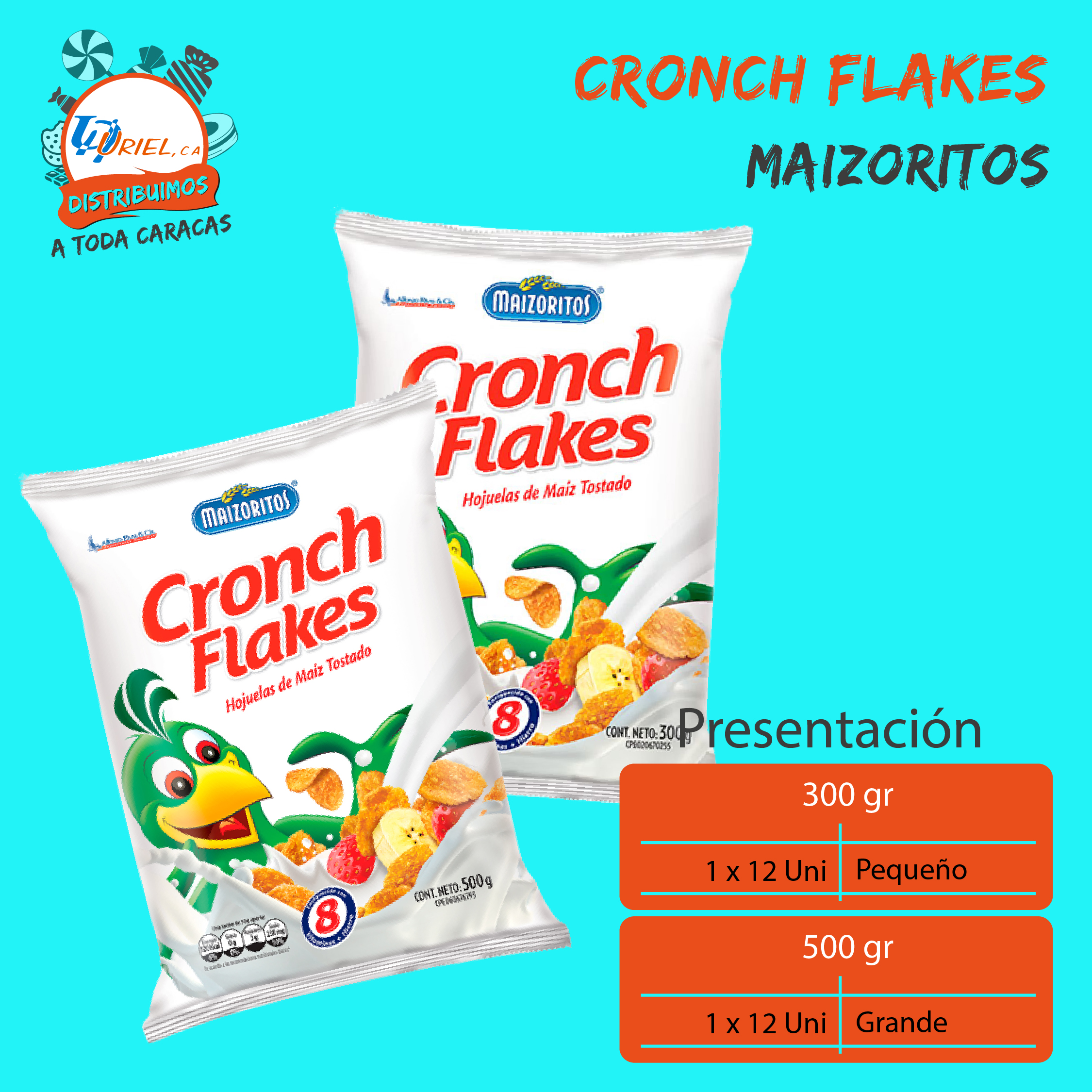 Maizoritos Cronch Flakes - Distribuidora Uriel CA Confitería