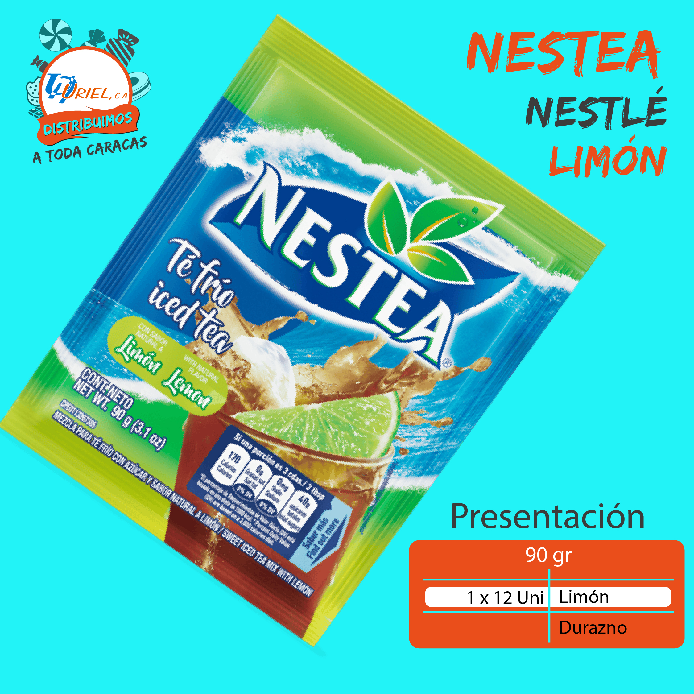 Nestea Prepara Té Frío de Nestlé 90 gr - Distribuidora Uriel CA