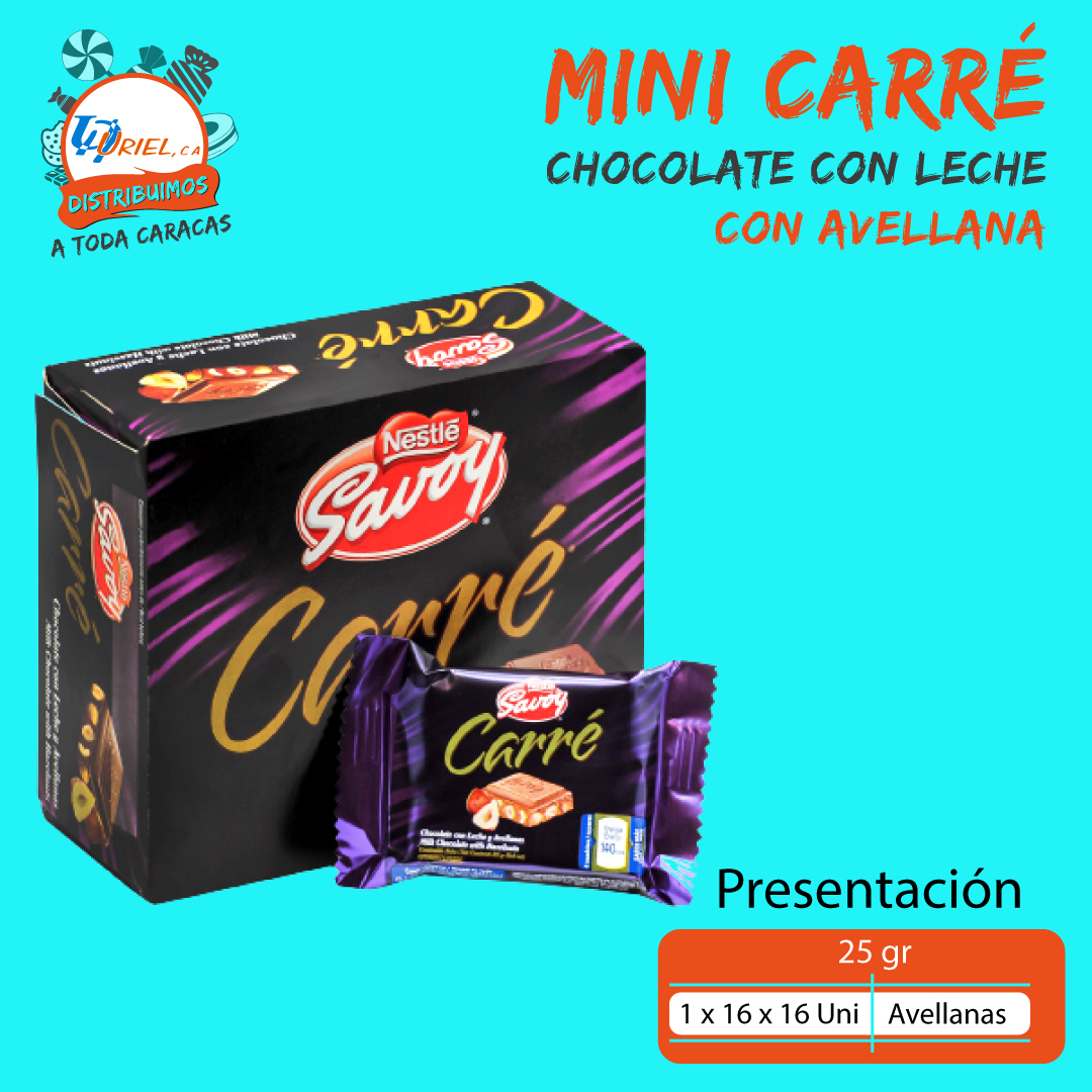 Carré Chocolate Con Leche y Avellana - Confitería Uriel C.A