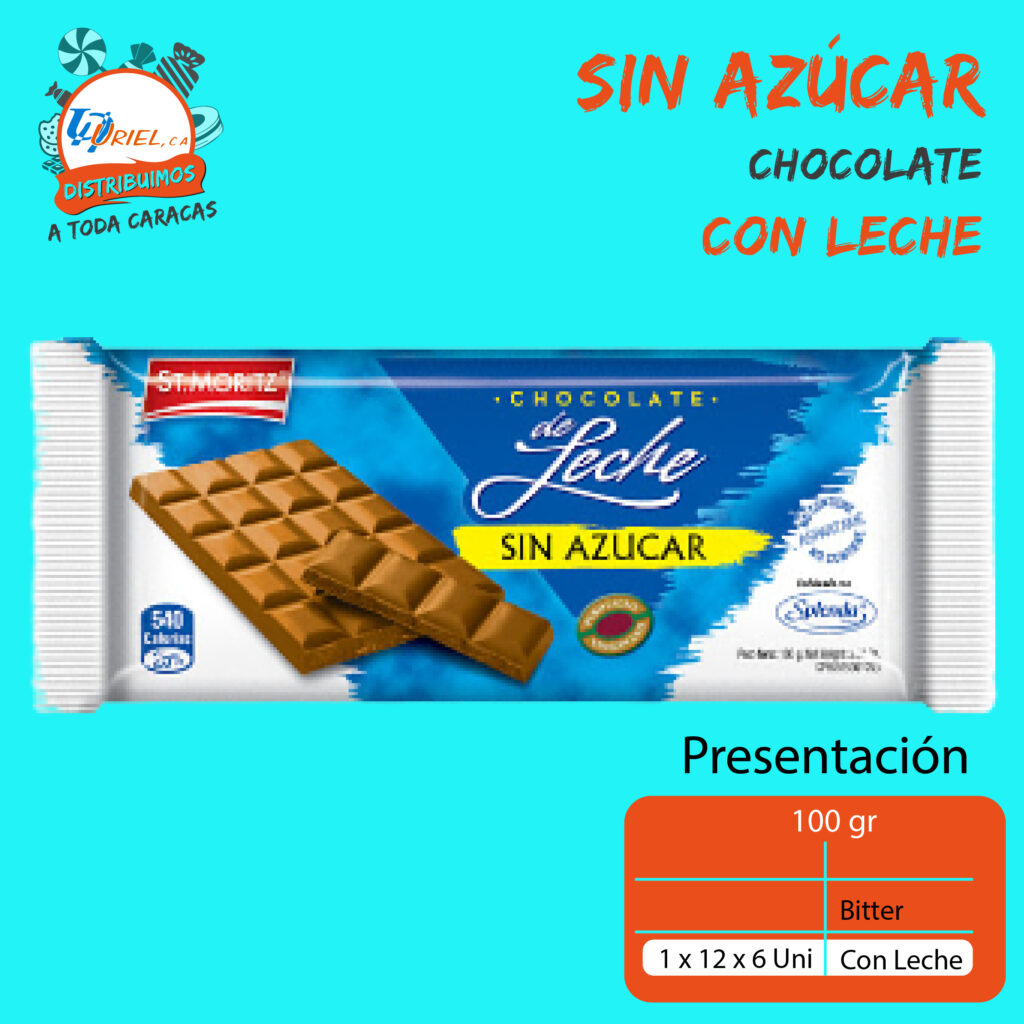 Chocolate Sin Azucar St Moritz - Distribuidora Uriel CA