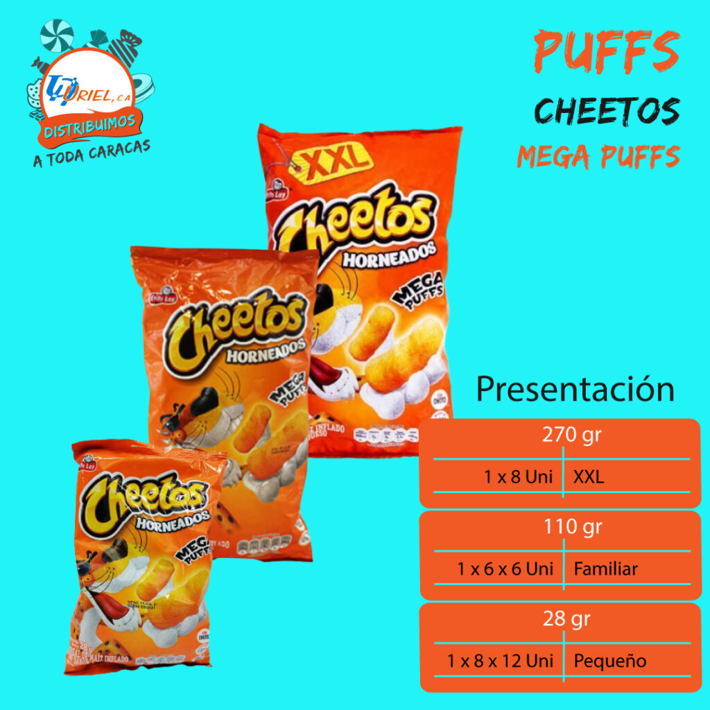 Cheetos Mega Puff Horneados - Distribuidora Uriel CA