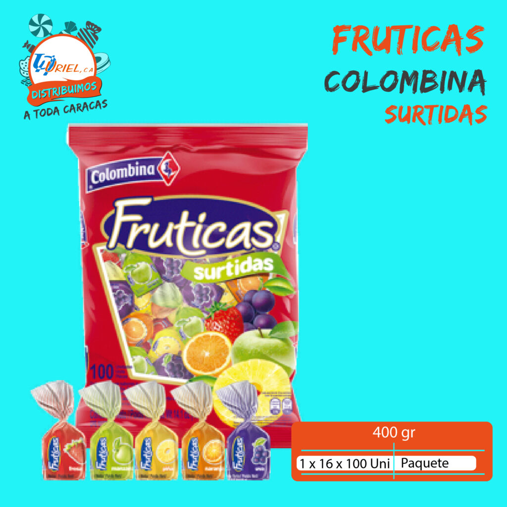 Caramelos Fruticas Surtidas Colombina - Distribuidora Uriel CA Confitería