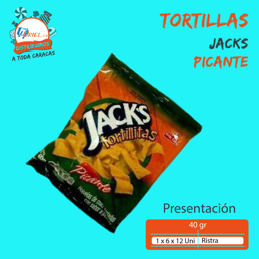 Tortillas Jack’s Picante Frito Lay - Distribuidora Uriel CA