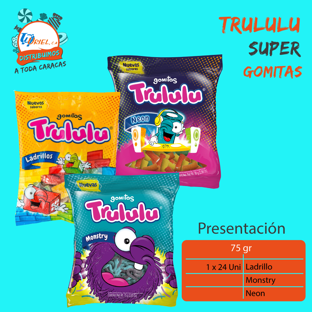 Gomitas Trululu Super 75gr - Distribuidora Uriel CA Confitería